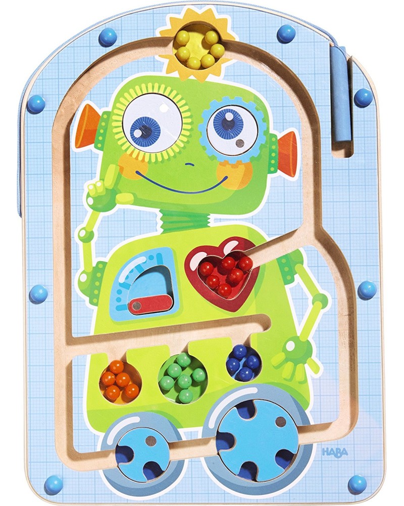 Магнитен лабиринт - Робот - Детска логическа игра - - store.bg