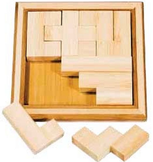 IQ тест - Multi Puzzle - 3D пъзел от бамбук - игра - store.bg