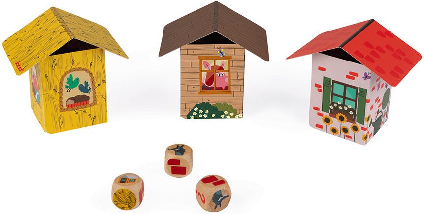 Детска състезателна игра Трите прасенца Janod - store.bg