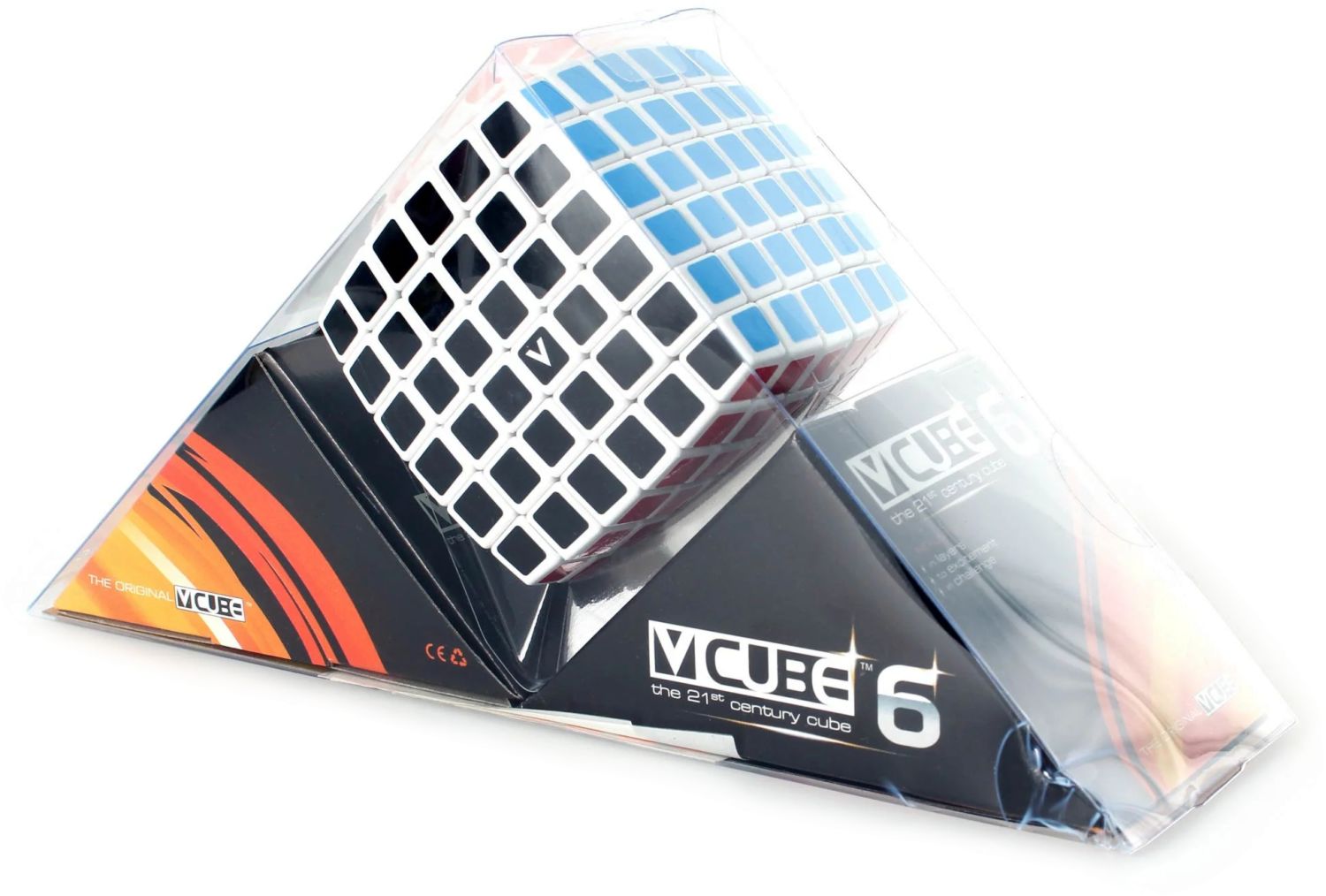 Изпъкнало кубче на Рубик 6 в редица V-CUBE - store.bg