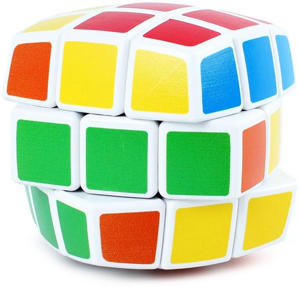 Изпъкнало кубче на Рубик 3 в редица V-CUBE - store.bg