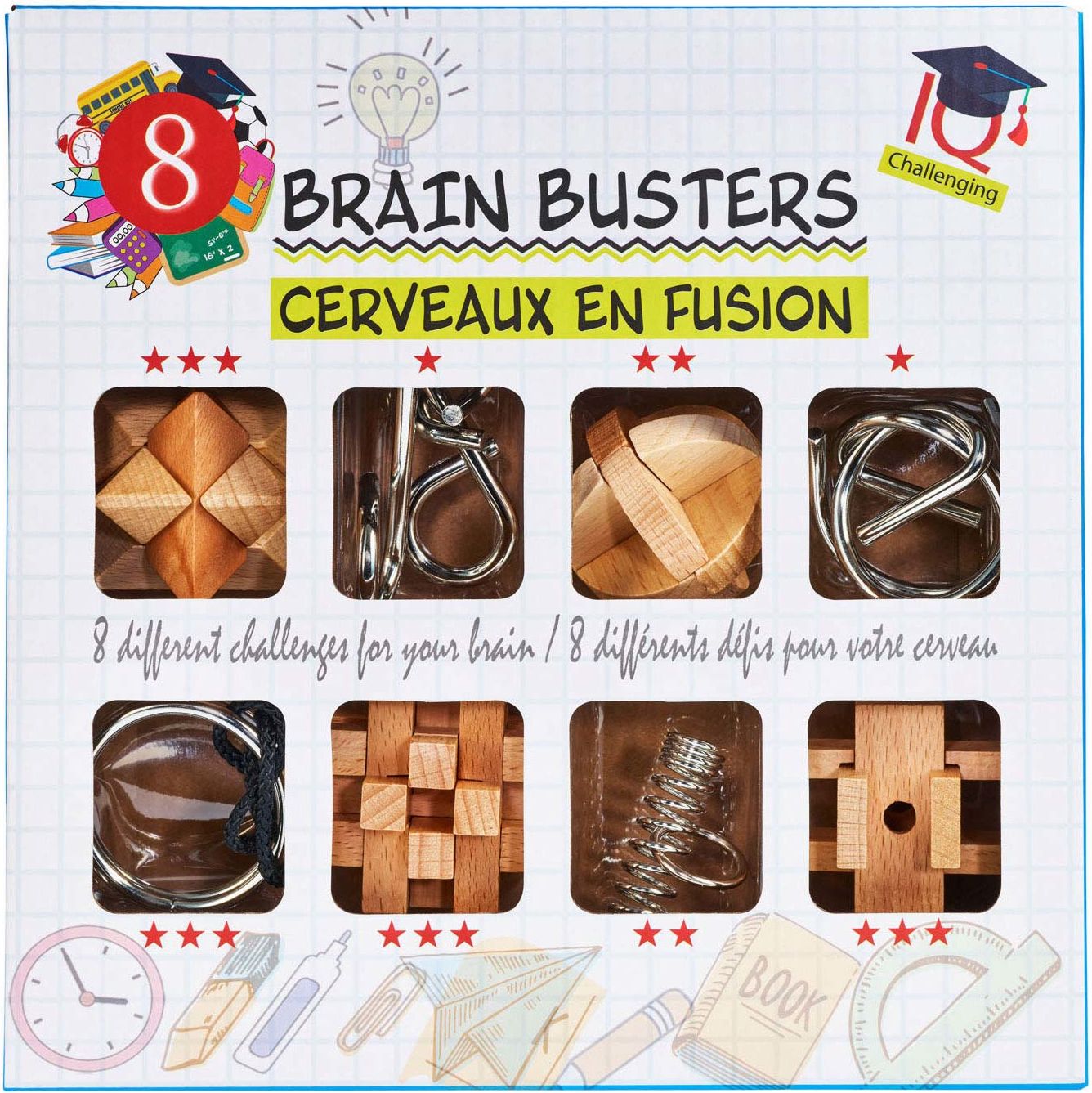 Brain Busters - Комплект от 8 3D пъзела - игра - store.bg