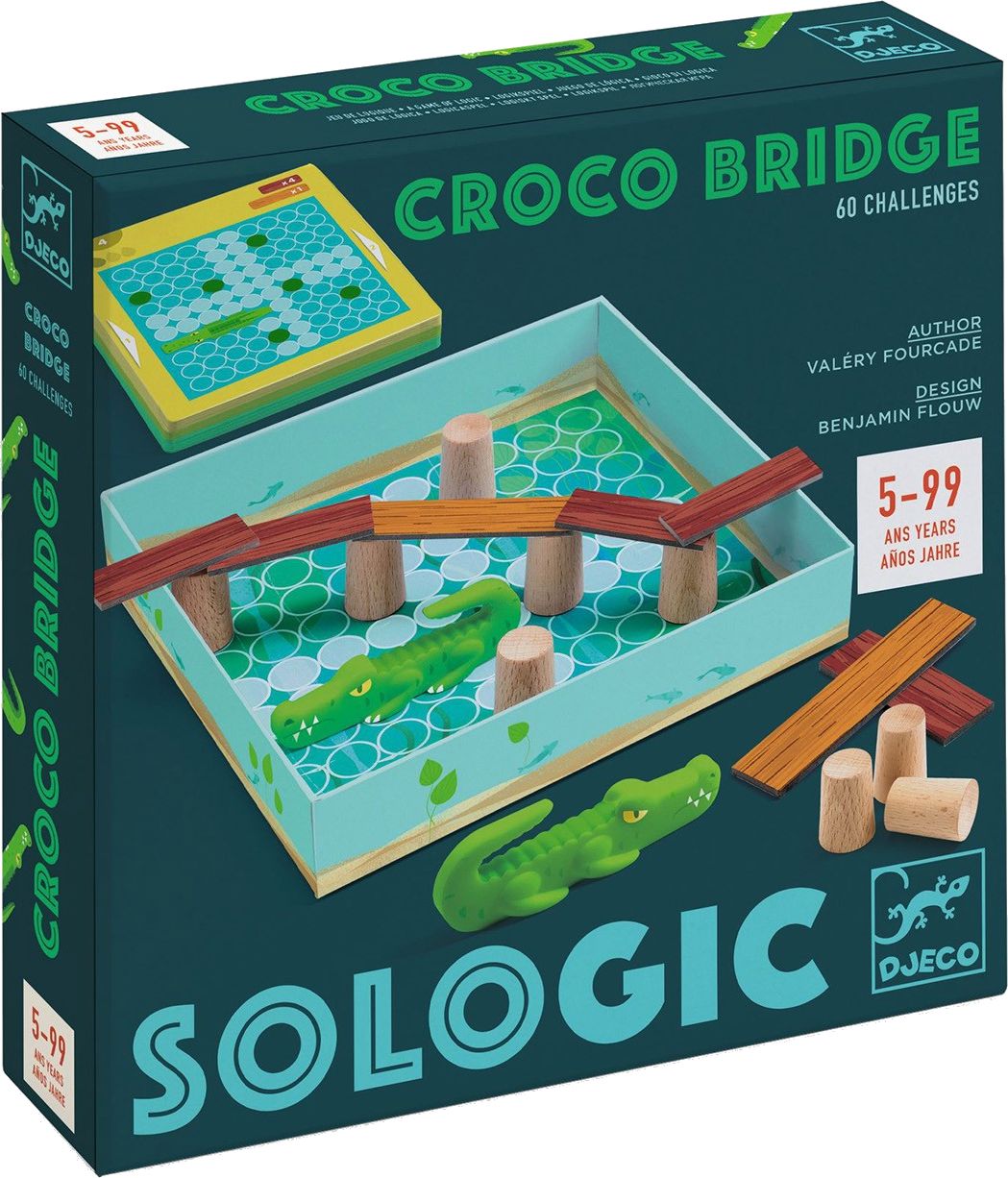 Djeco Детска логическа игра Croco Bridge - store.bg