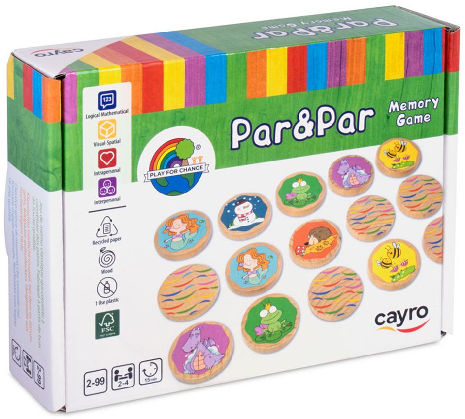 Дървена мемо игра Par & Par Cayro 2+ - store.bg