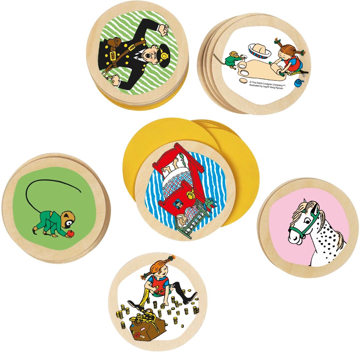 Мемо игра Пипи Дългото Чорапче - store.bg