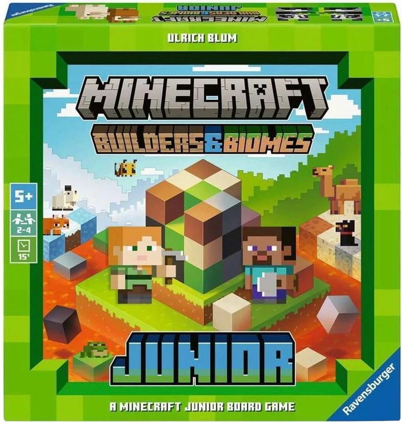 Детска настолна игра Minecraft Builders and Biomes Junior Ravensburger ...