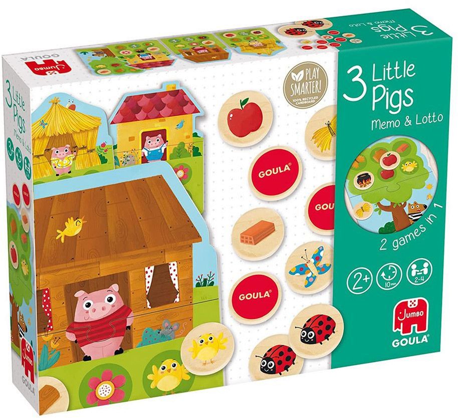 Мемори и Лото игра Трите прасенца - store.bg