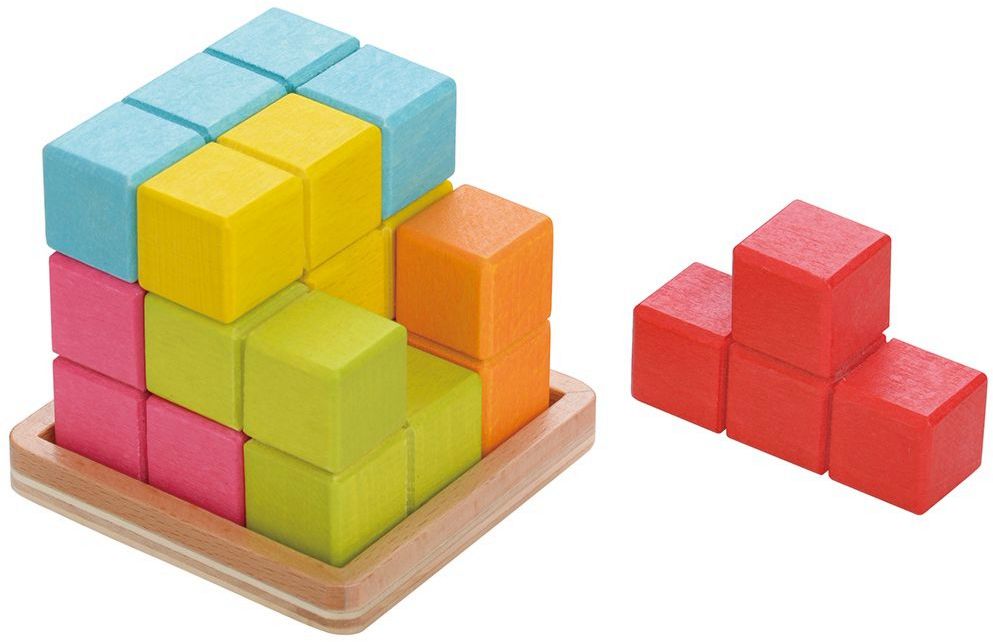 Дървен сома куб Tini Toys 3+ - store.bg